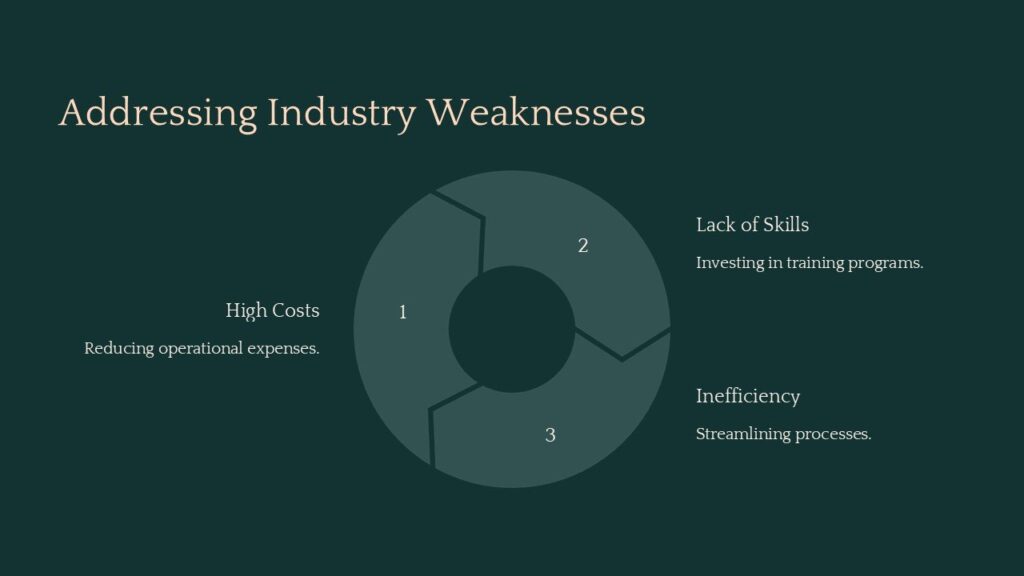 Addressing Industry Weaknesses PowerPoint Presentation : 100% Editable PPTx