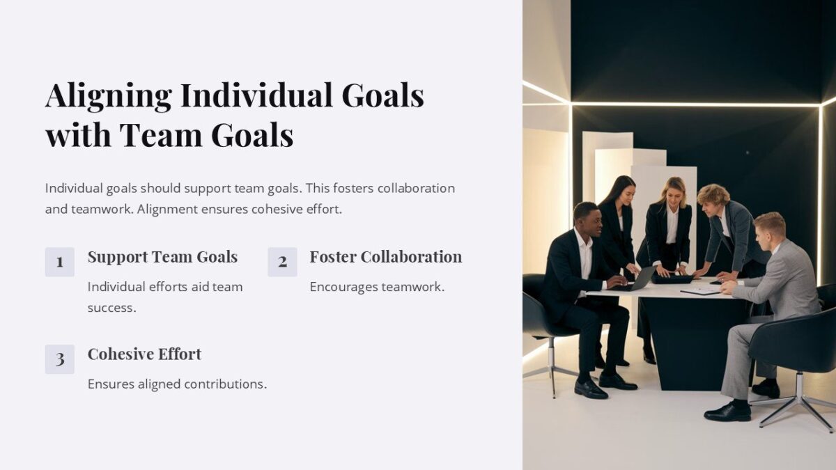 Aligning Individual Goals with Team Goals PowerPoint Presentation : 100 ...