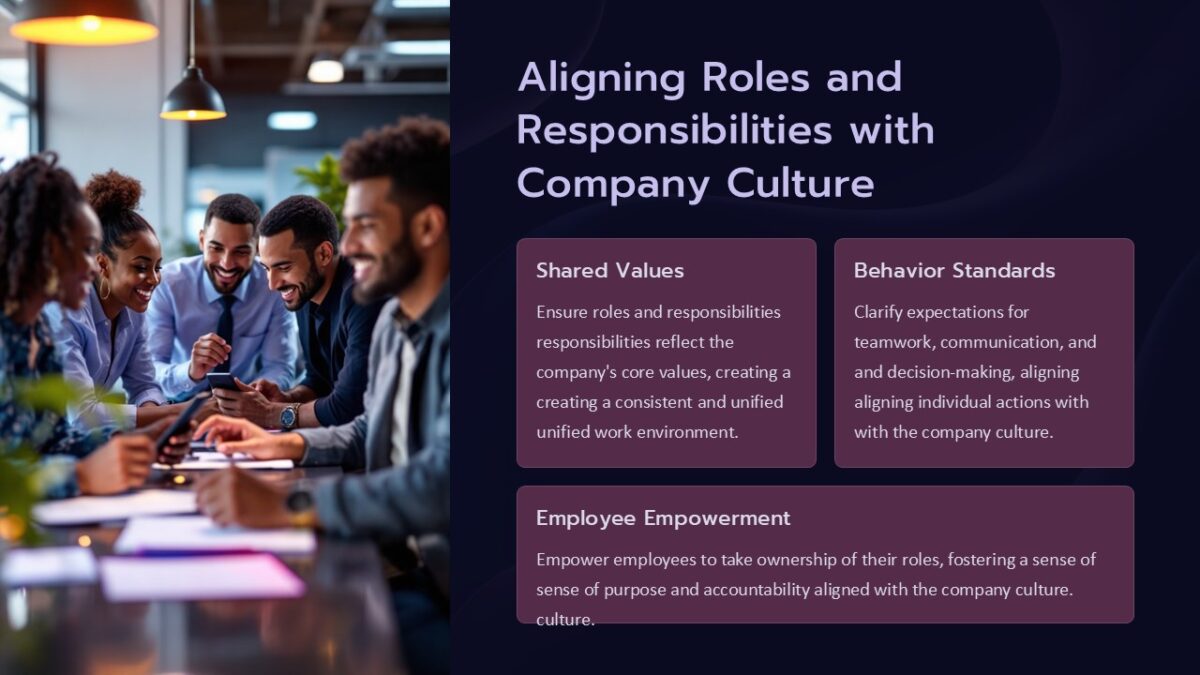Aligning Roles and Responsibilities with Company Culture PowerPoint ...