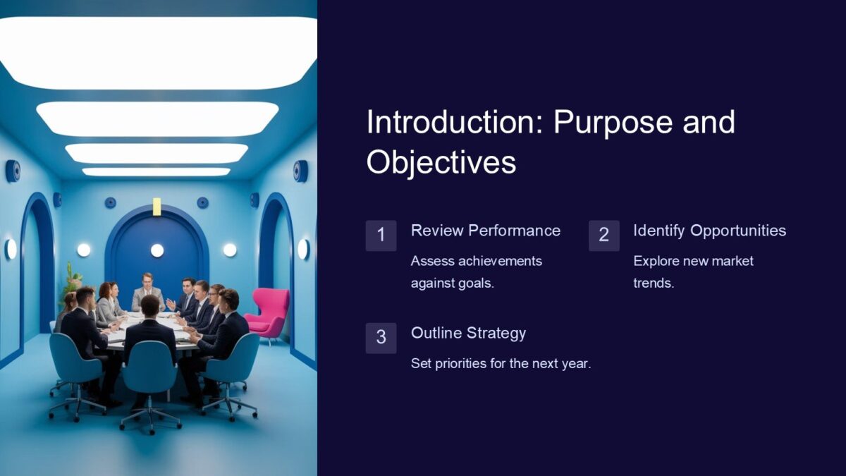 Annual Business Review PowerPoint Template : 100% Editable PPTx