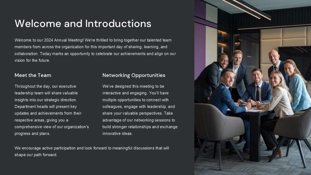 Annual Meeting Powerpoint Template 100 Editable Pptx