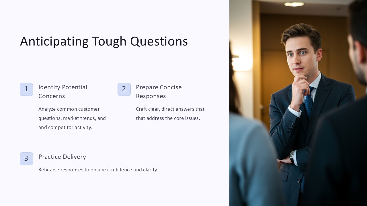 Anticipating Tough Questions PowerPoint Presentation : 100% Editable PPTx