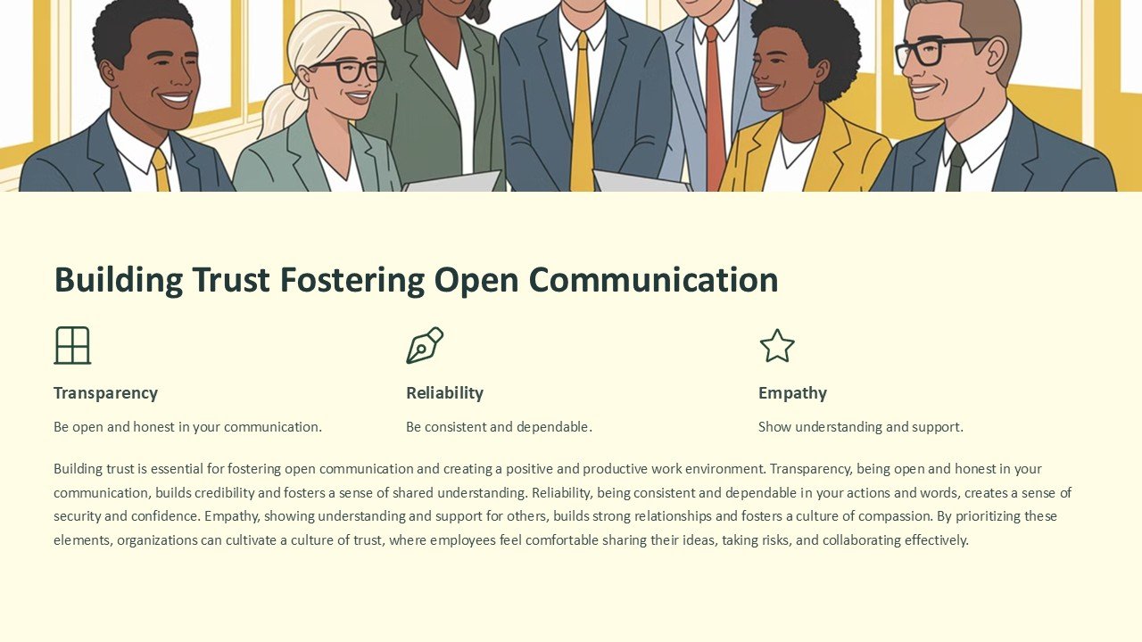 Building Trust Fostering Open Communication PowerPoint Presentation ...
