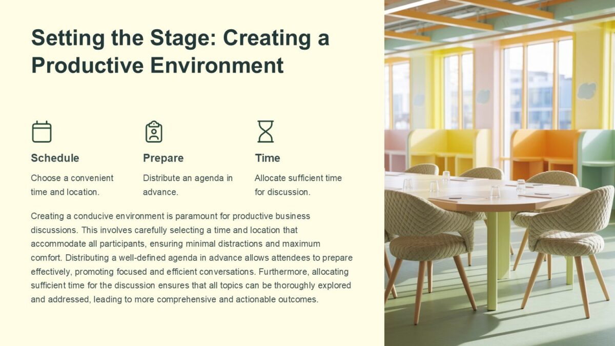 Business Discussion PowerPoint Template : 100% Editable PPTx