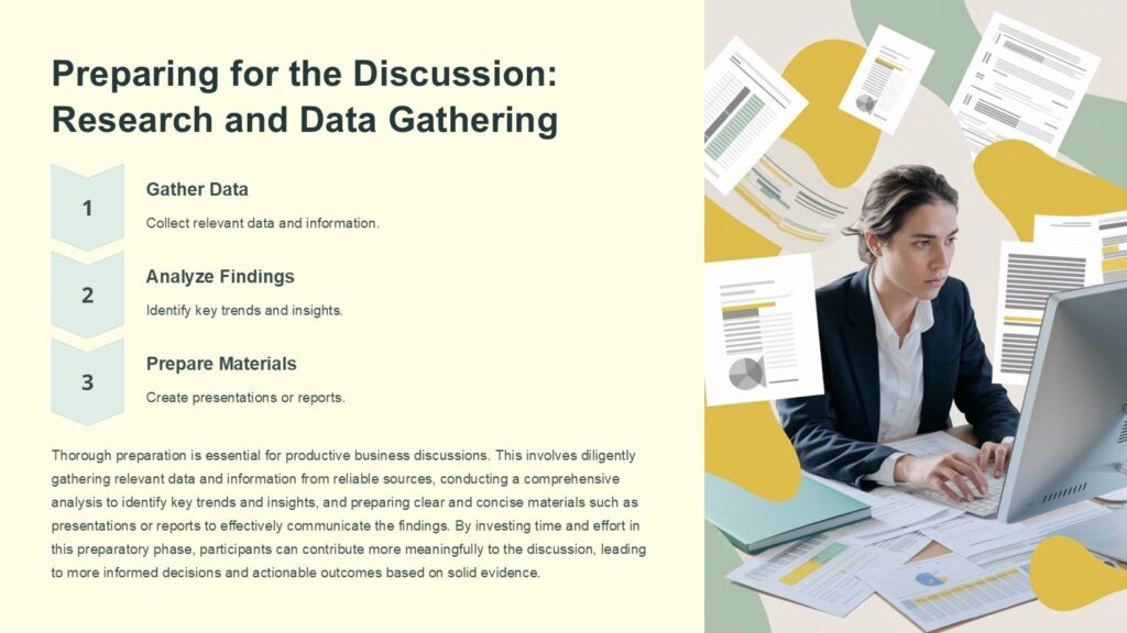 Business Discussion PowerPoint Template : 100% Editable PPTx