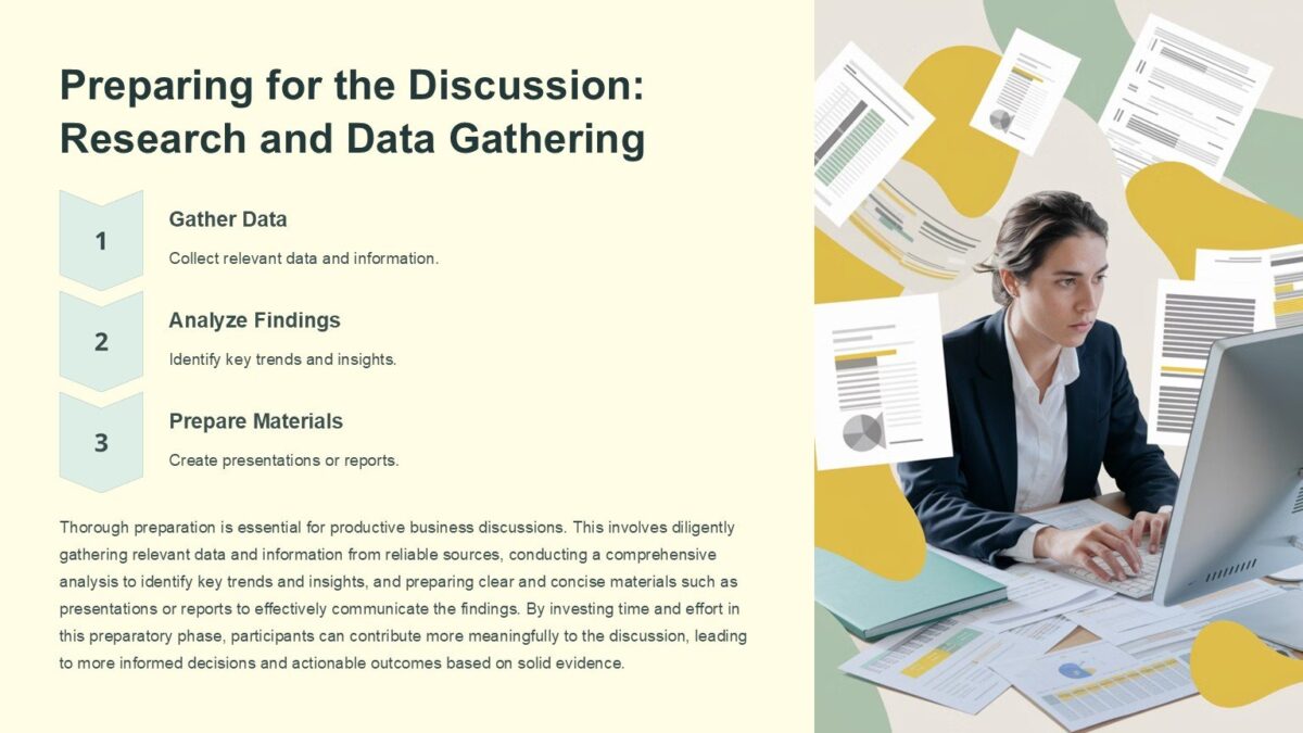 Business Discussion PowerPoint Template : 100% Editable PPTx