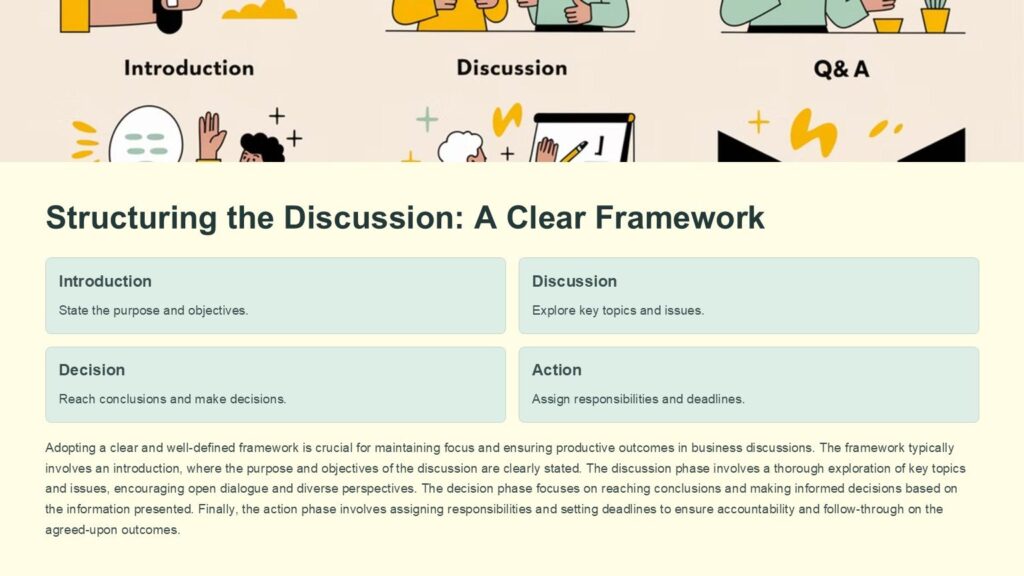 Business Discussion PowerPoint Template - PPTUniverse