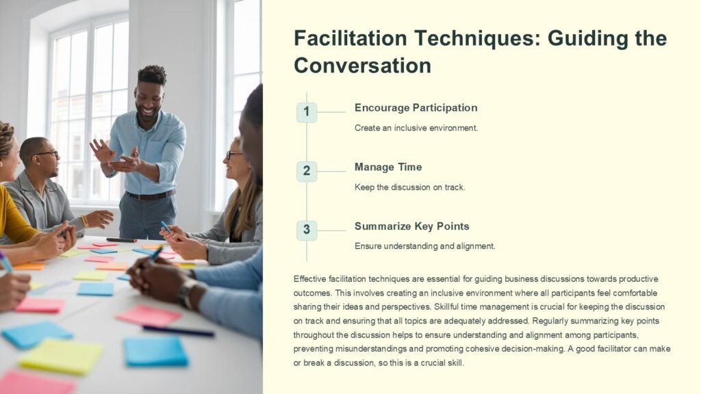 Business Discussion PowerPoint Template - PPTUniverse