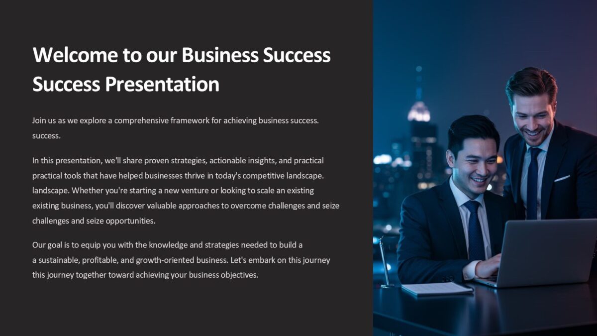 Business Success PowerPoint Template - PPTUniverse