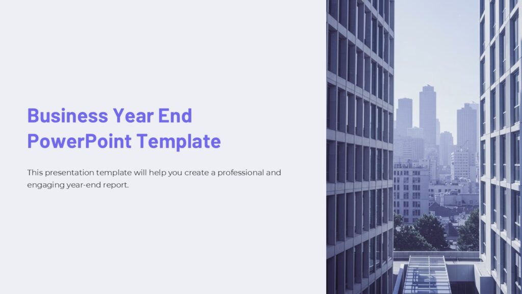 Business Year End PowerPoint Template - PPTUniverse