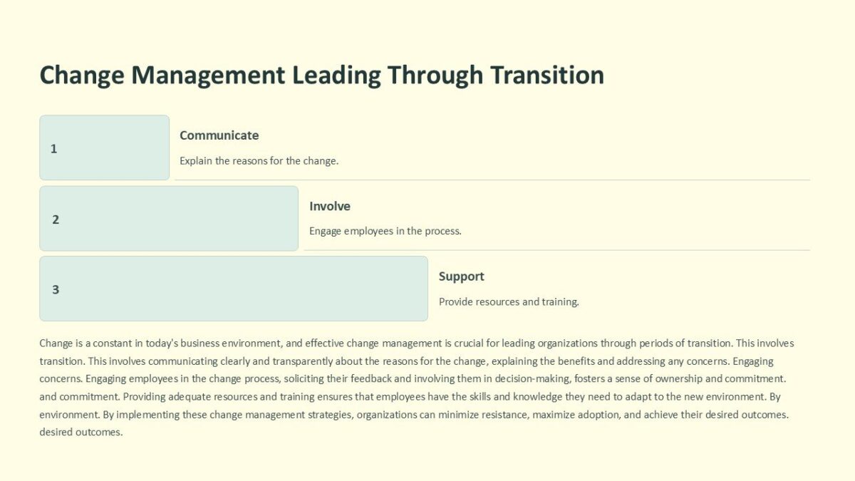 Change Management Leading Through Transition PowerPoint Presentation ...