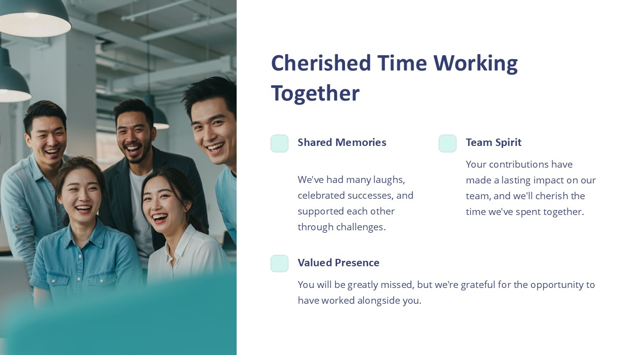 Cherished Time Working Together PowerPoint Presentation : 100% Editable PPTx