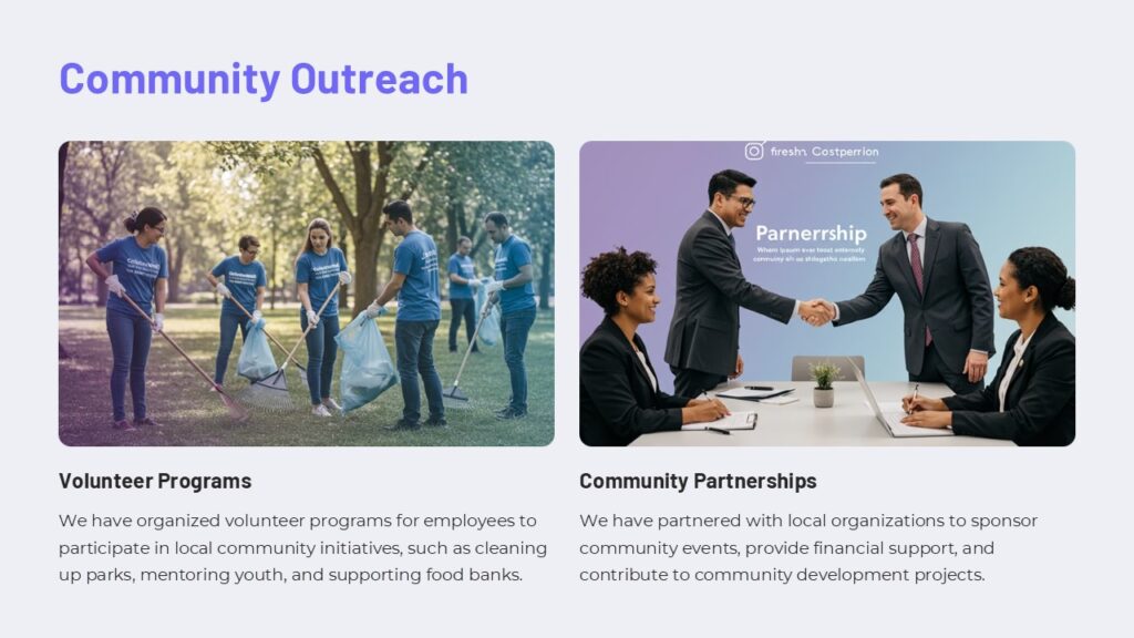 Community Outreach PowerPoint Presentation - PPTUniverse