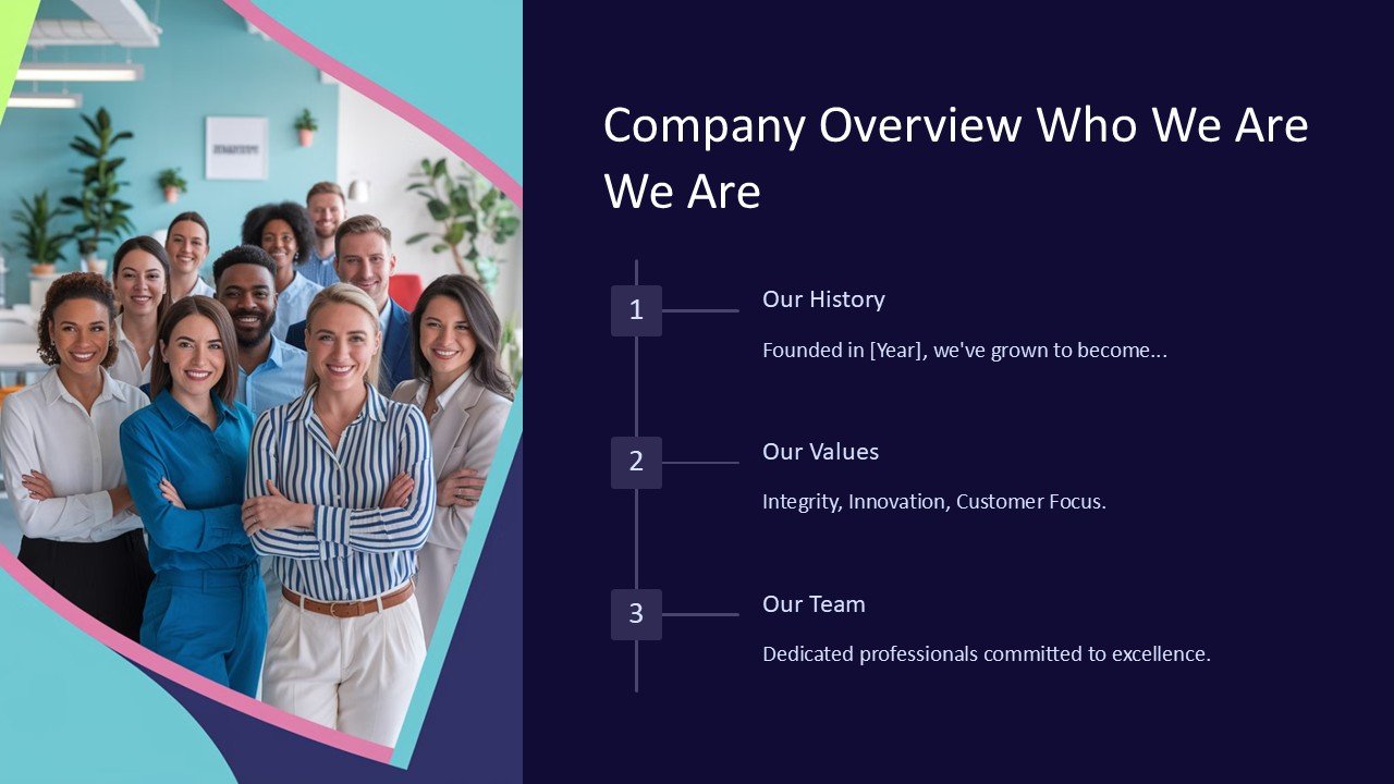 Company Overview Who We Are PowerPoint Presentation - PPTUniverse