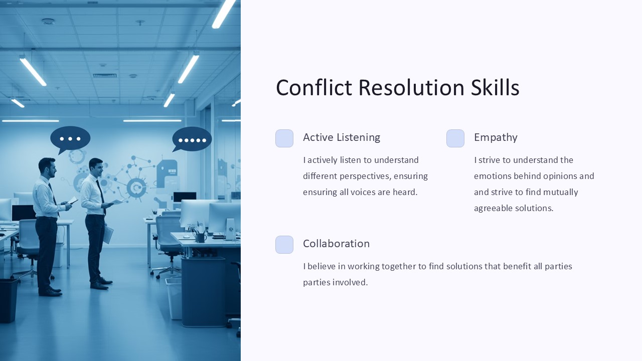 Conflict Resolution Skills PowerPoint Presentation - PPTUniverse