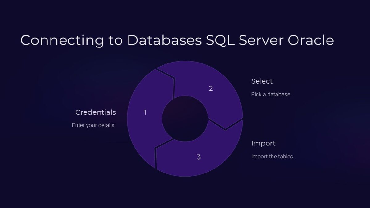 Connecting to Databases SQL Server Oracle PowerPoint Presentation : 100 ...