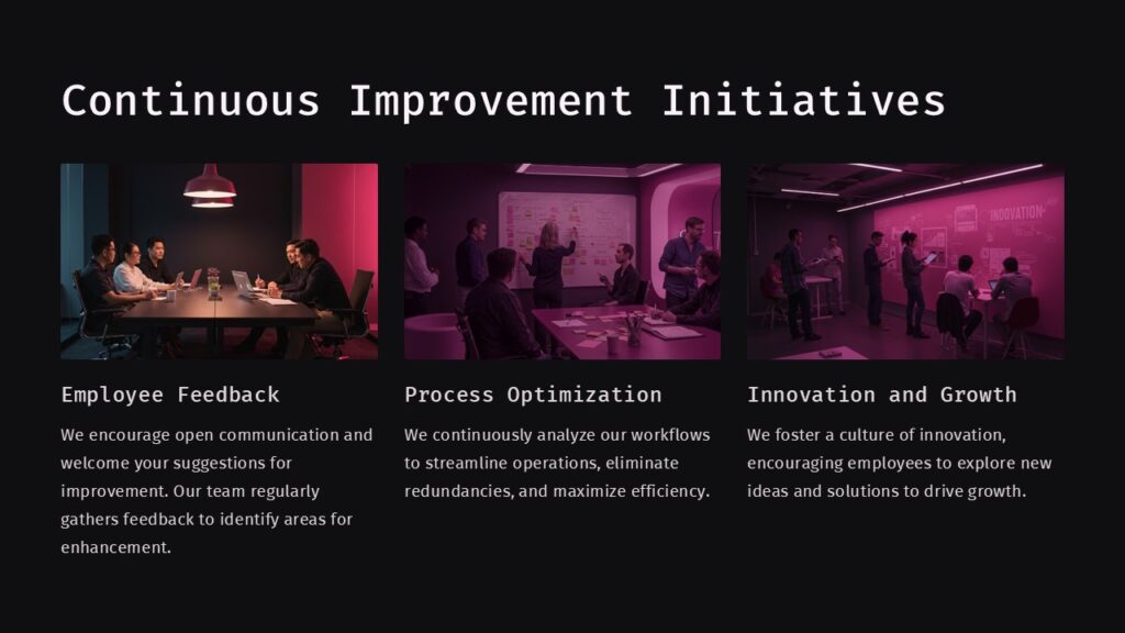 Continuous Improvement Initiatives PowerPoint Presentation - PPTUniverse