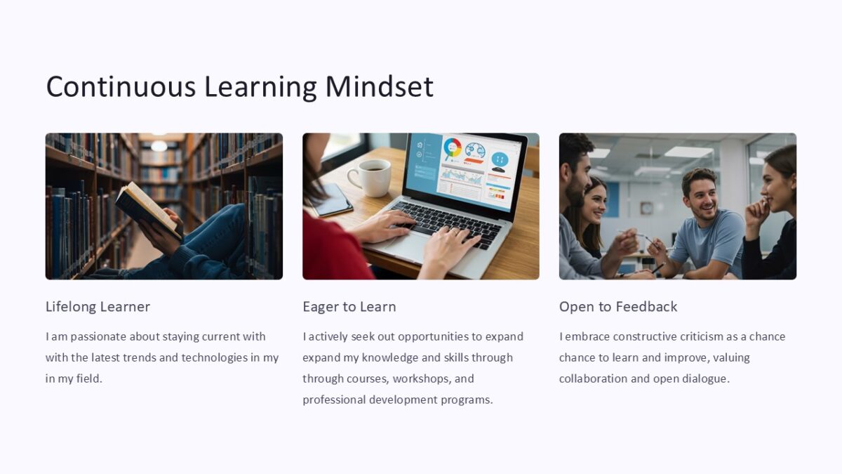 Continuous Learning Mindset PowerPoint Presentation - PPTUniverse