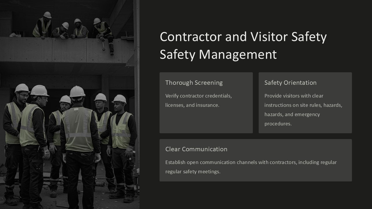Contractor and Visitor Safety Management PowerPoint Presentation : 100% Editable PPTx