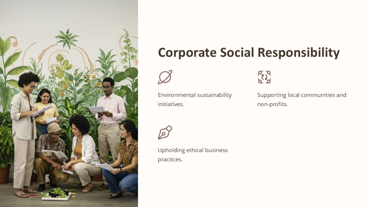 Corporate Social Responsibility Slide PowerPoint Presentation - PPTUniverse