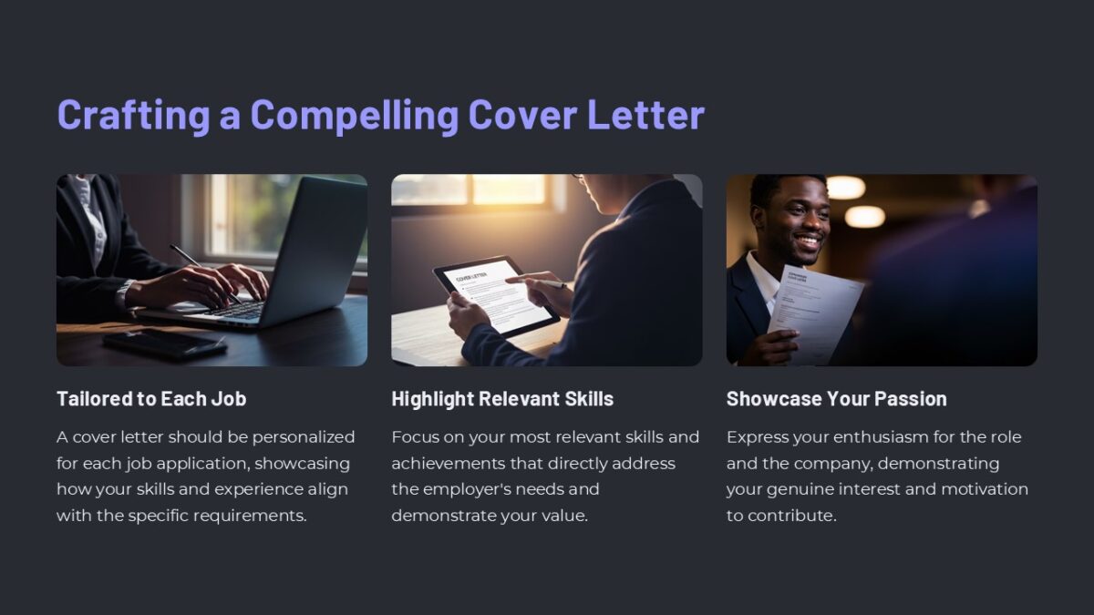 Crafting a Compelling Cover Letter PowerPoint Presentation : 100% ...
