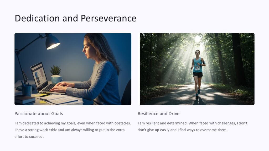 Dedication and Perseverance PowerPoint Presentation - PPTUniverse