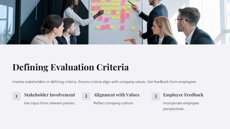 Defining Evaluation Criteria PowerPoint Presentation : 100% Editable PPTx