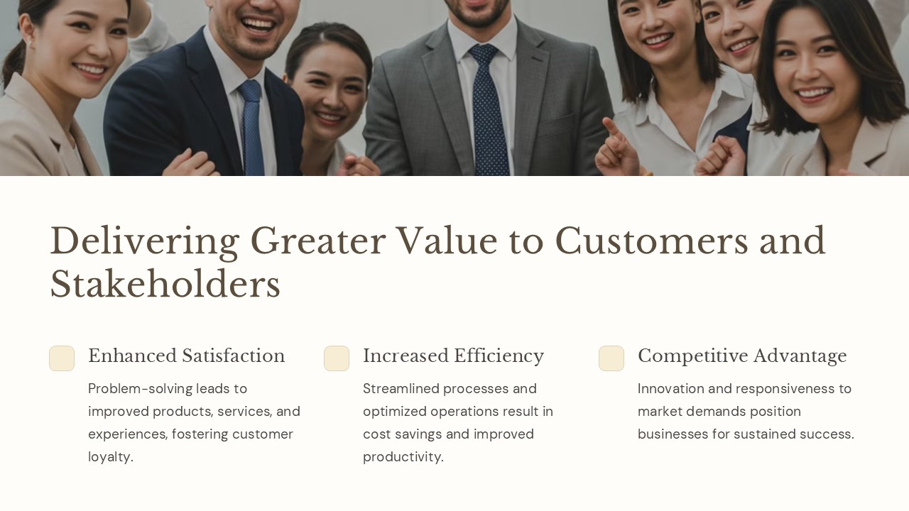 Delivering Greater Value to Customers and Stakeholders PowerPoint ...