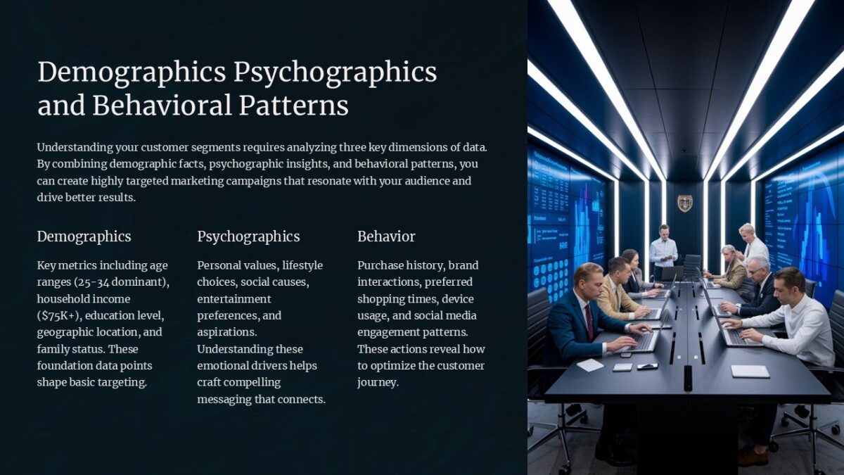 Demographics Psychographics and Behavioral Patterns PowerPoint ...