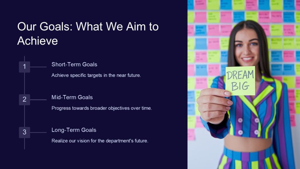 Department Introduction PowerPoint Template : 100% Editable PPTx