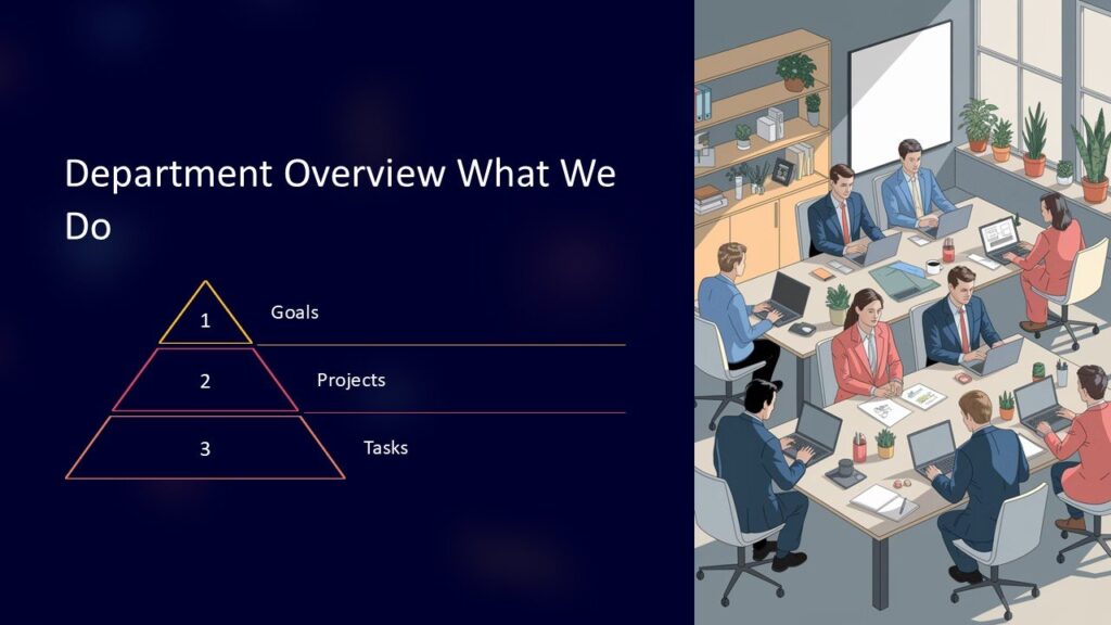 Department Overview What We Do PowerPoint Presentation : 100% Editable PPTx