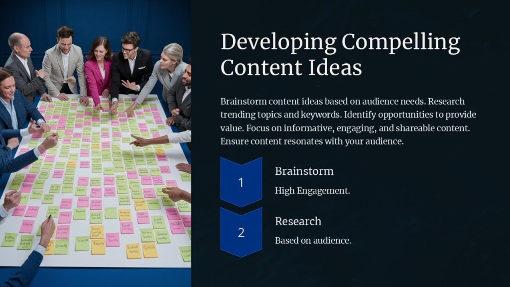 Developing Compelling Content Ideas PowerPoint Presentation : 100% ...
