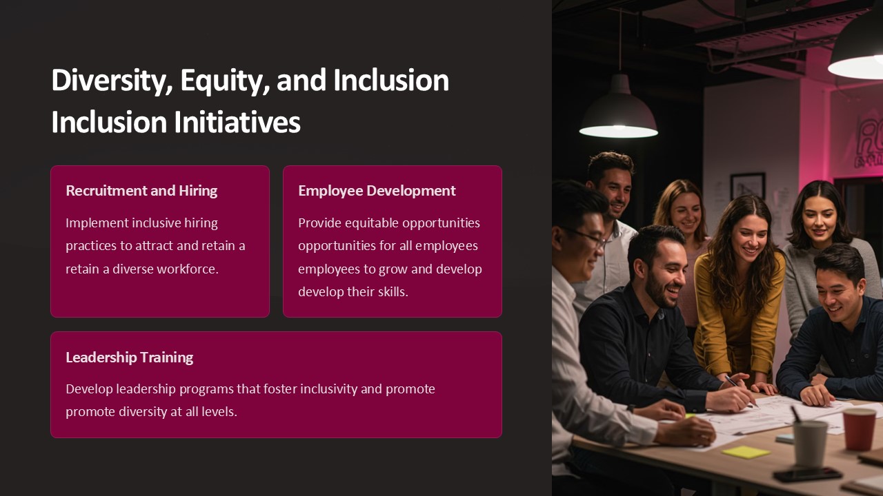 Diversity, Equity, and Inclusion Initiatives PowerPoint Presentation - PPTUniverse