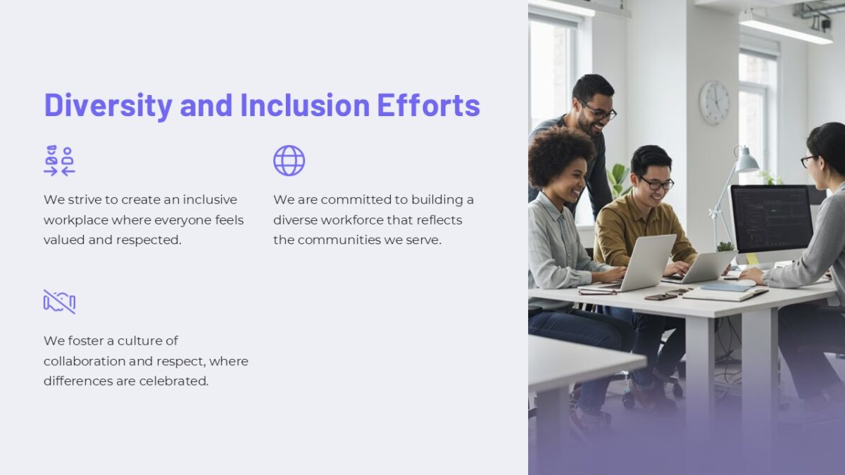 Diversity and Inclusion Efforts PowerPoint Presentation - PPTUniverse
