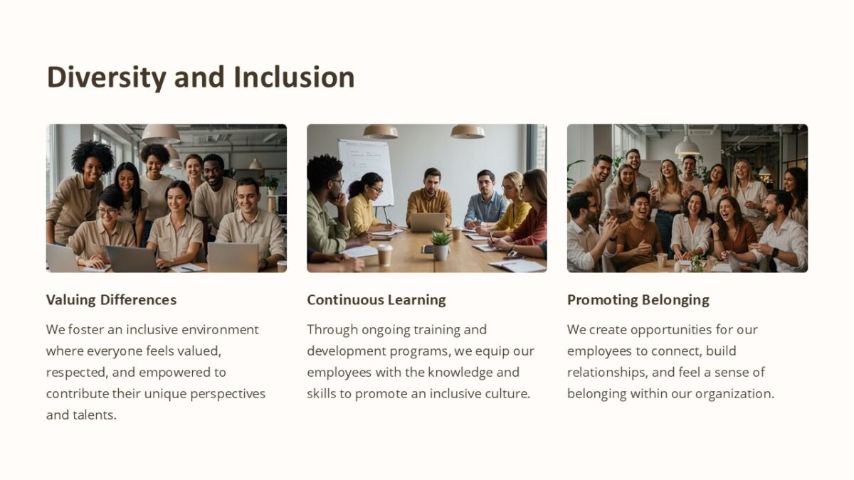 Diversity and Inclusion Slide PowerPoint Presentation - PPTUniverse