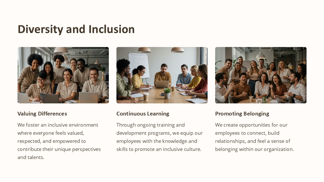 Diversity and Inclusion Slide PowerPoint Presentation - PPTUniverse