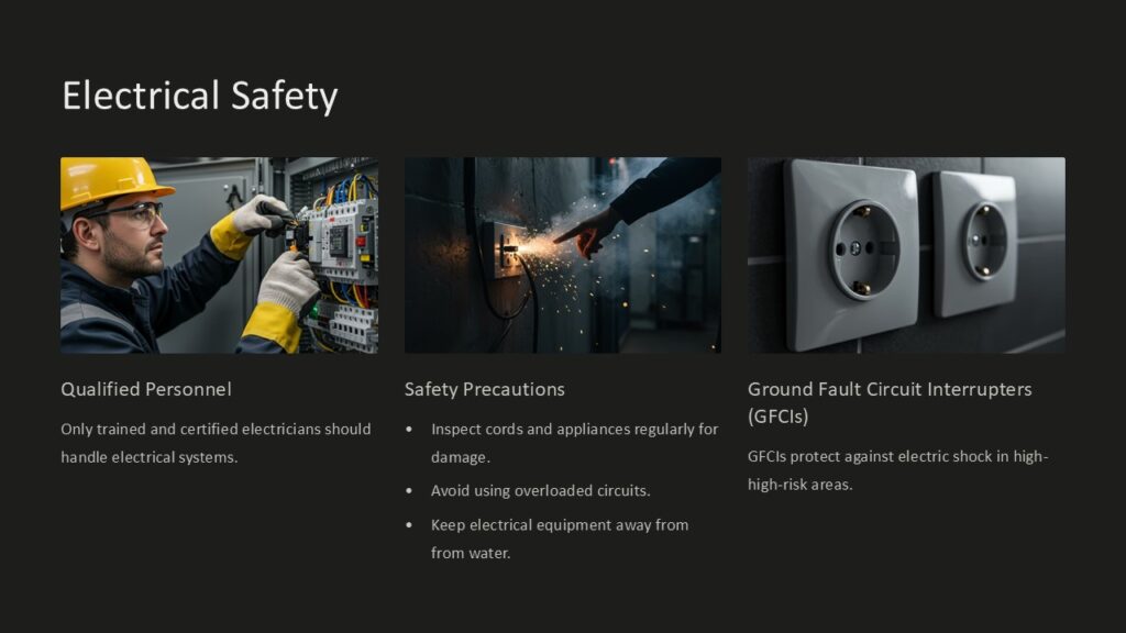 Electrical Safety PowerPoint Presentation : 100% Editable PPTx
