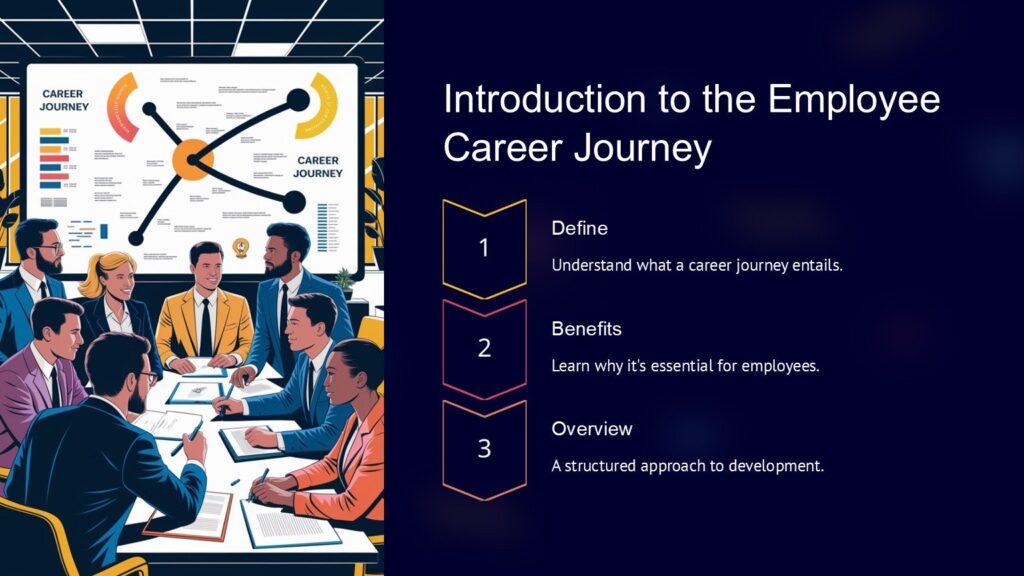 Employee Career Journey PowerPoint Template : 100% Editable PPTx