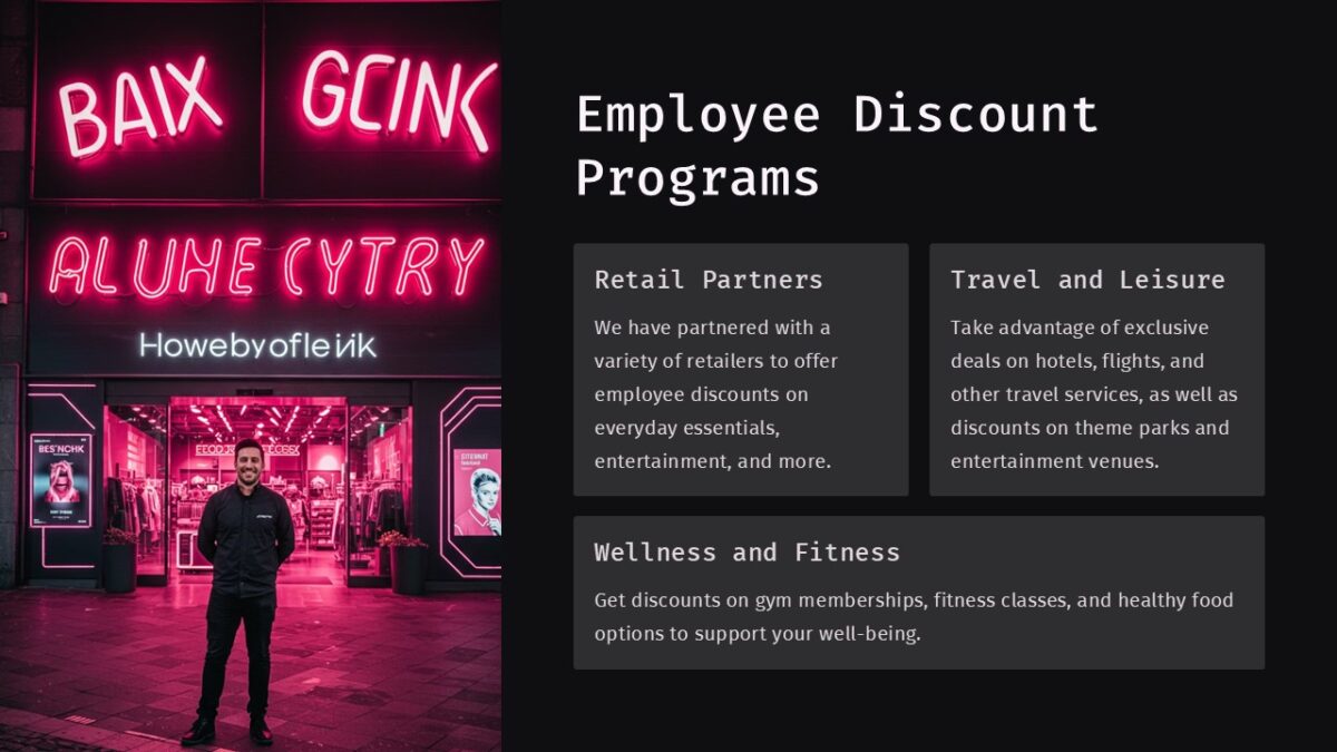 Employee Discount Programs PowerPoint Presentation : 100% Editable PPTx