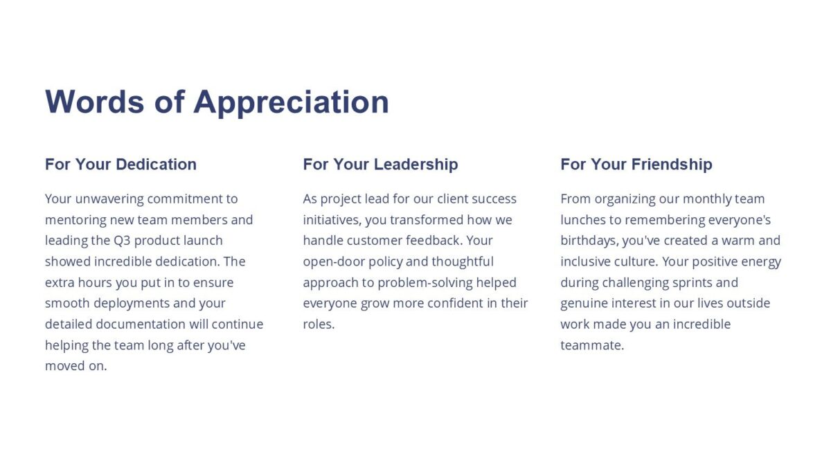 Employee Farewell PowerPoint Template : 100% Editable PPTx