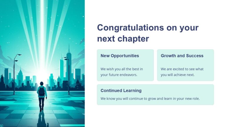 Employee Farewell PowerPoint Template - PPTUniverse