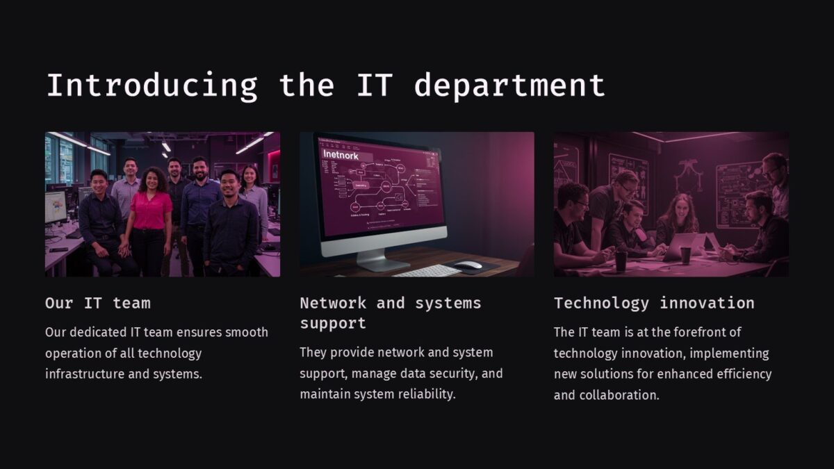 Employee Introduction In Company PowerPoint Template - PPTUniverse