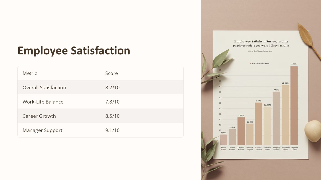 Employee Satisfaction Slide PowerPoint Presentation : 100% Editable PPTx