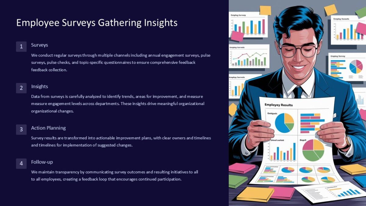 Employee Surveys Gathering Insights PowerPoint Presentation : 100% ...