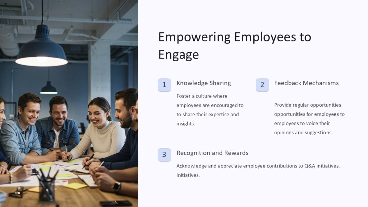 Empowering Employees to Engage PowerPoint Presentation : 100% Editable PPTx