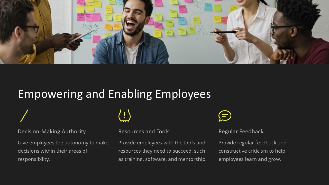 Empowering and Enabling Employees PowerPoint Presentation - PPTUniverse
