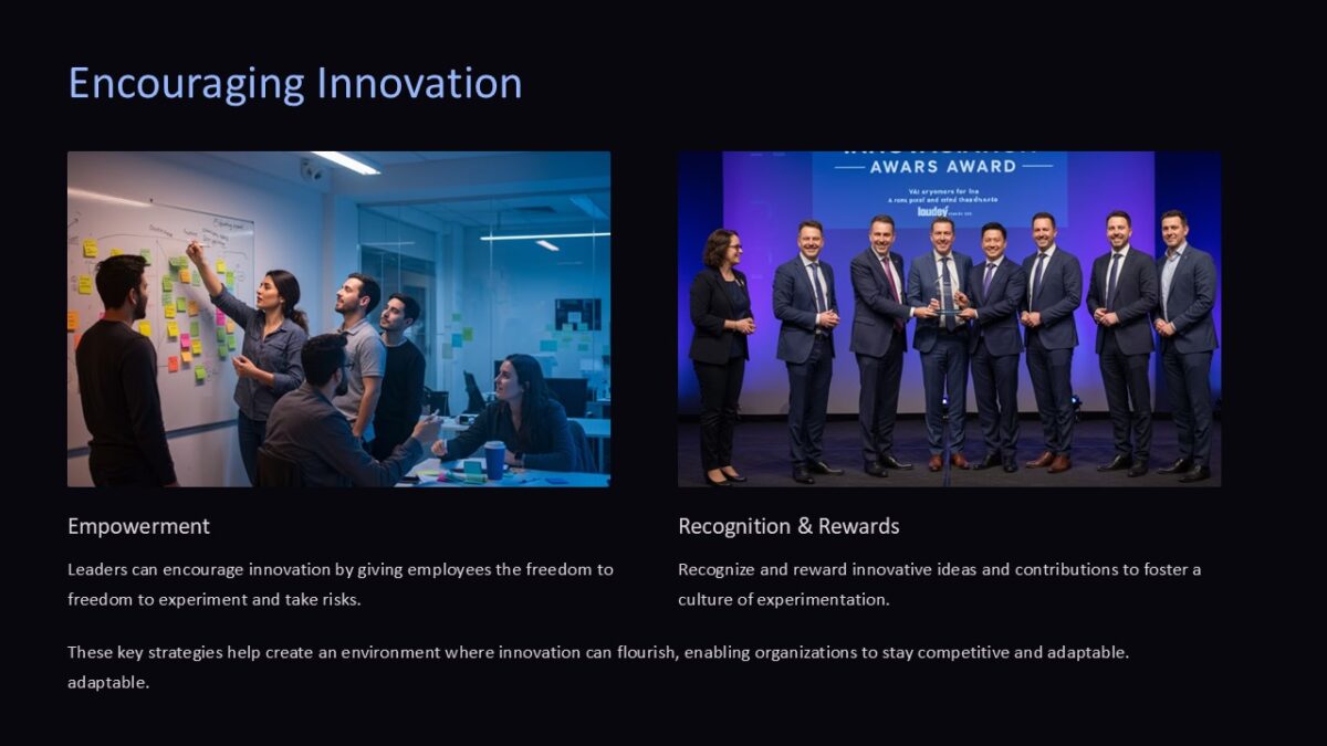 Encouraging Innovation PowerPoint Presentation : 100% Editable PPTx