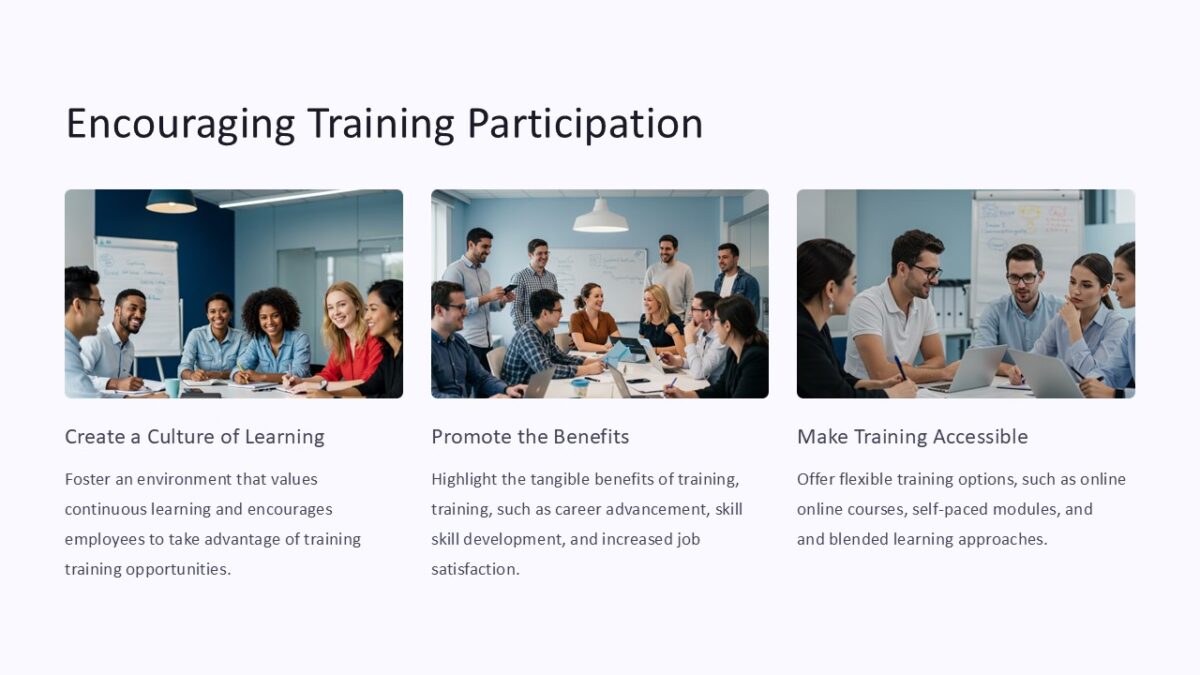 Encouraging Training Participation PowerPoint Presentation - PPTUniverse