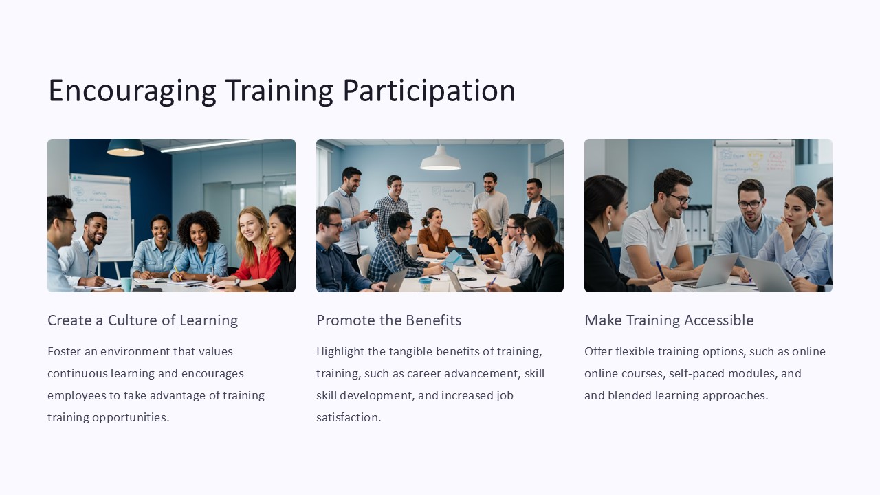 Encouraging Training Participation PowerPoint Presentation - PPTUniverse