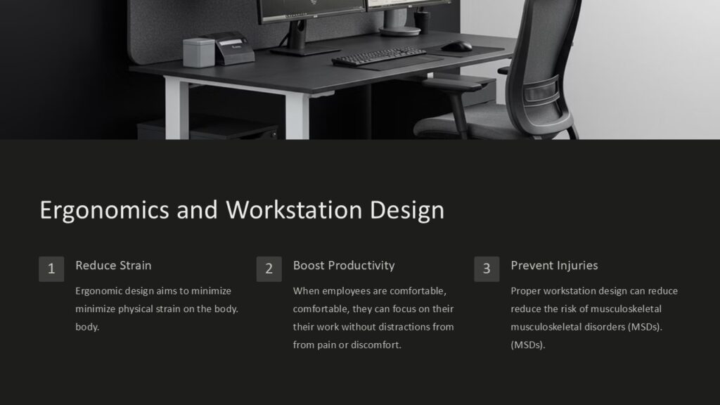 Ergonomics and Workstation Design PowerPoint Presentation : 100% ...